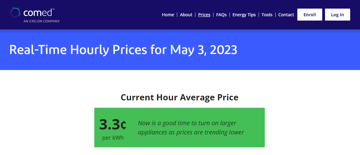 API - ComEd’s Hourly Pricing